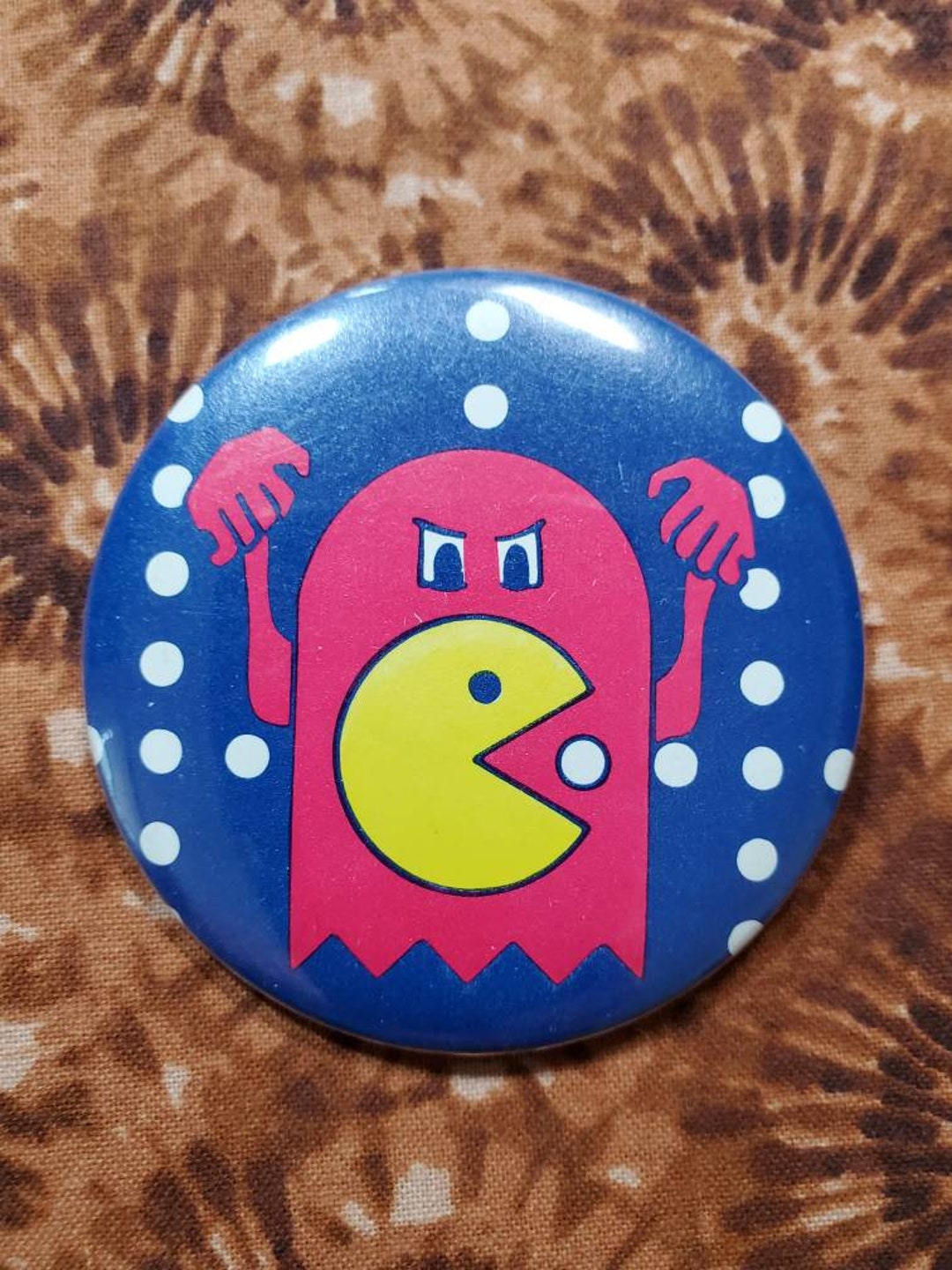 Vintage Pac-man Button - Etsy