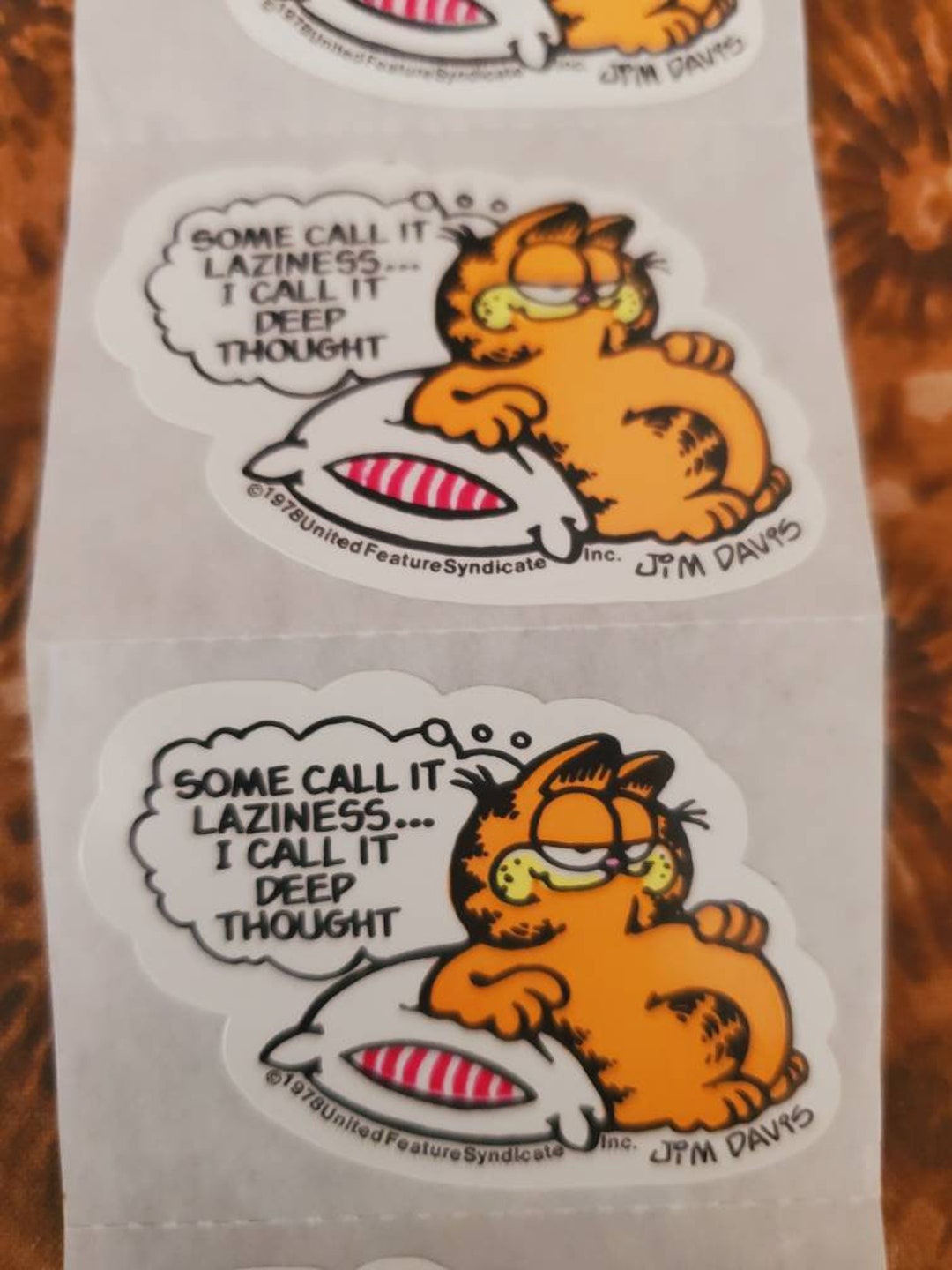Vintage Garfield Sticker - Etsy