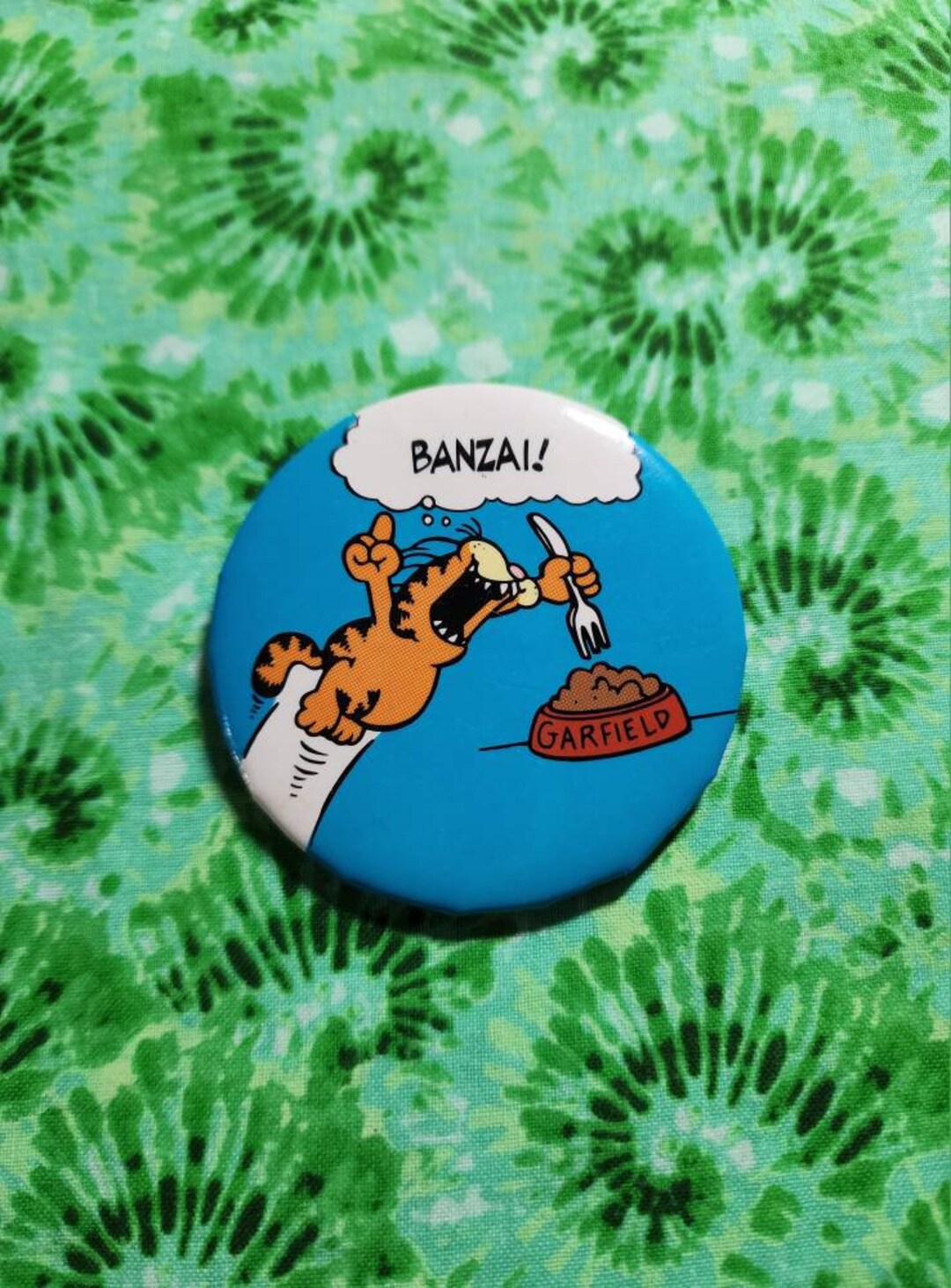 Vintage Garfield Button - Etsy