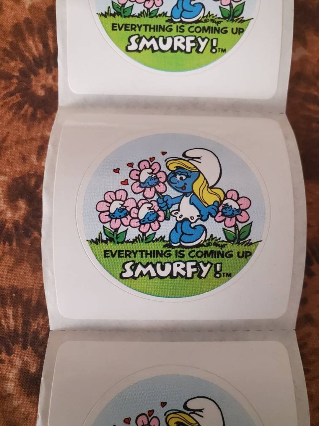 Vintage Smurf Stickers - Etsy