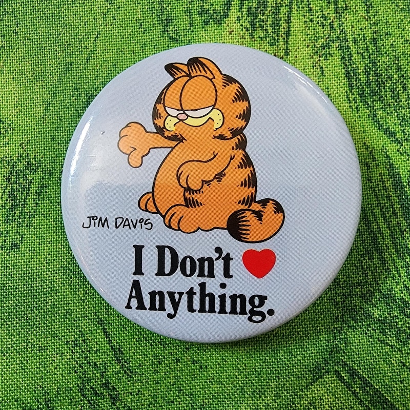 Vintage Badge Garfield - Etsy