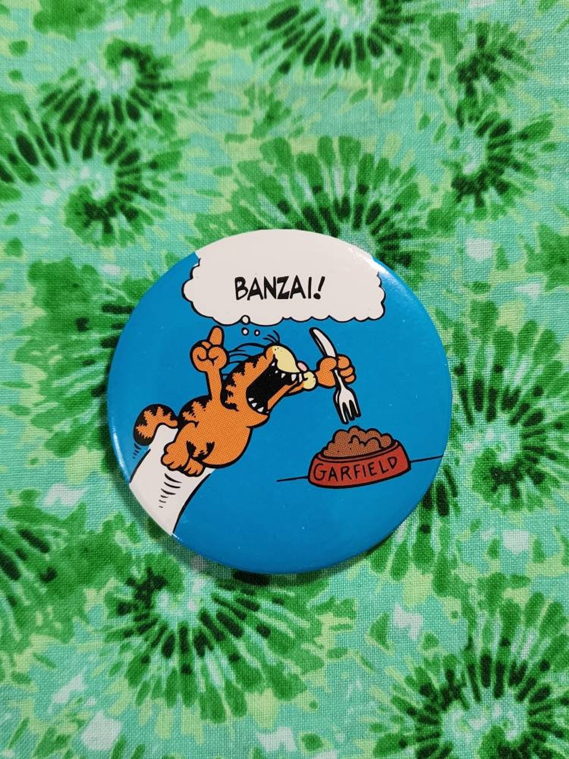 Vintage Garfield Button - Etsy