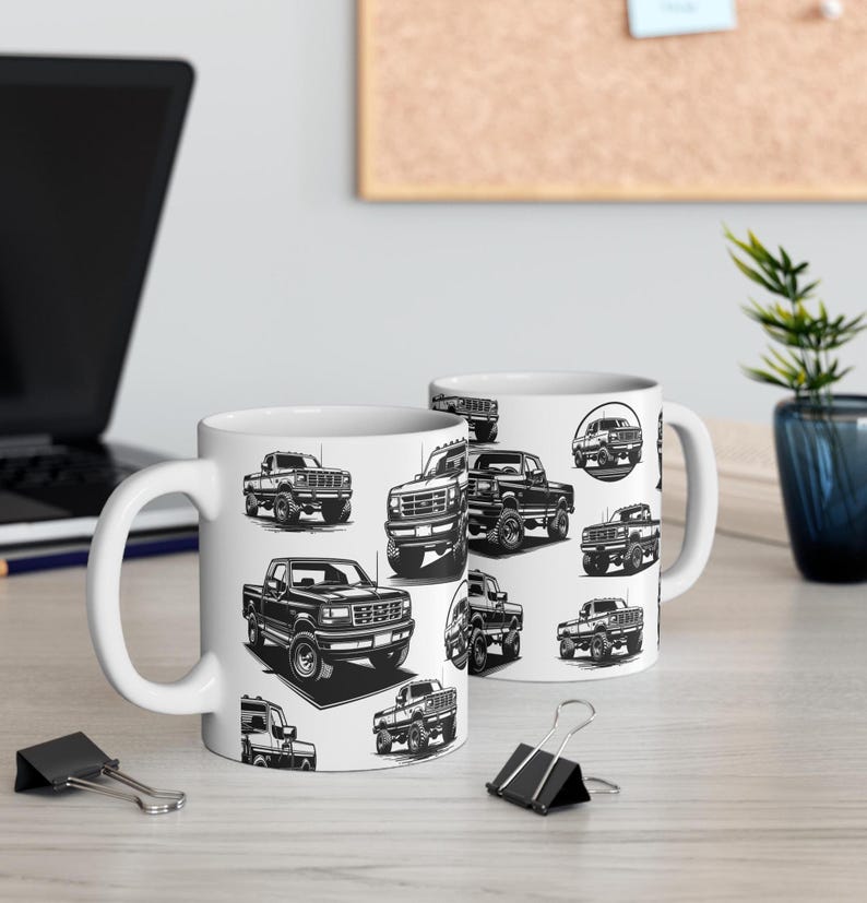 Old Truck Lover Mug, Ford F-series Truck Inspired Art, Vintage Truck ...