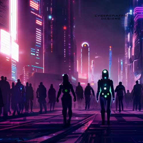 Cyberpunk City Scapes Wallpaper Pack - Etsy
