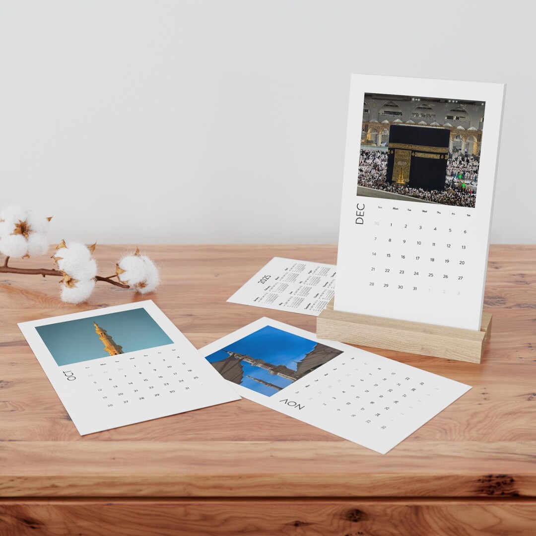 Islamic 2025 Desk Calendar Stylish Minimalist Design, Ideal Home Office ...