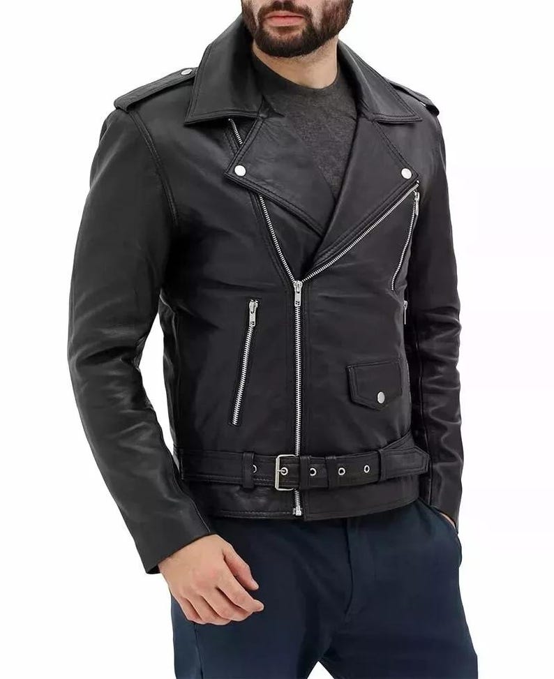 Custom Tailored Heavy Duty Classic Biker Motorcycle Rider Genuine ...