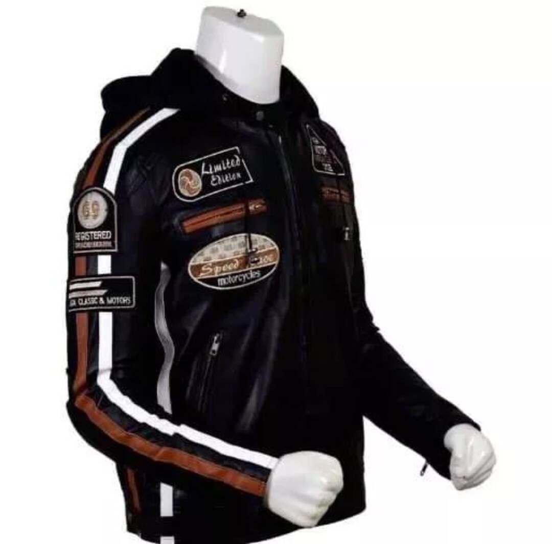Custom Tailored Men’s Limited Edition Motorbike Genuine Sheepskin ...