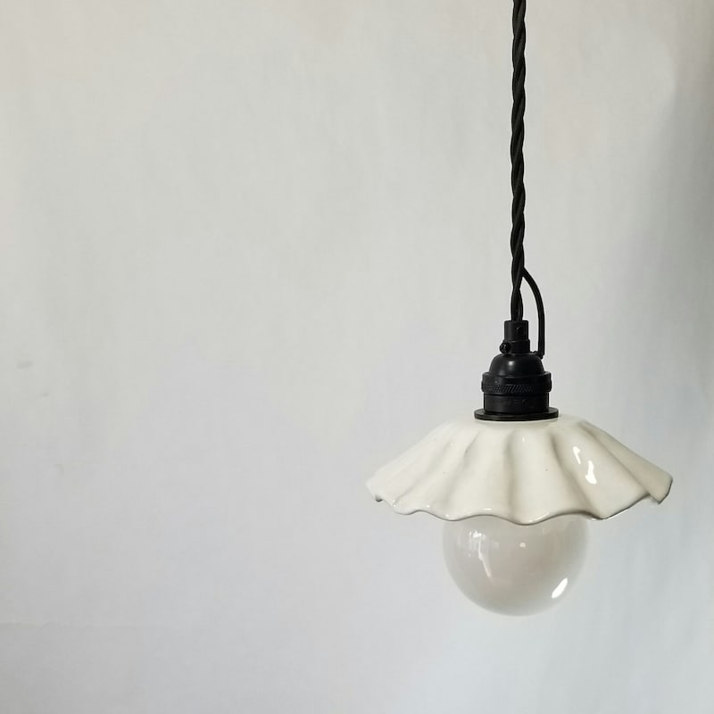 Fluted Pendant Light - Etsy