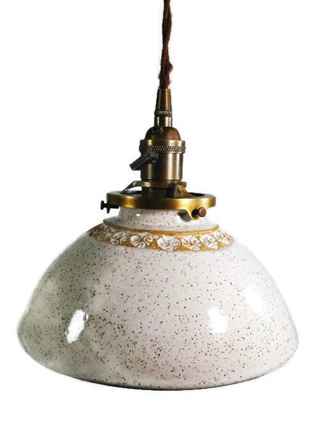 Style#045p Beautiful Hand Textured Ceramic Pendant Light: Kitchen ...