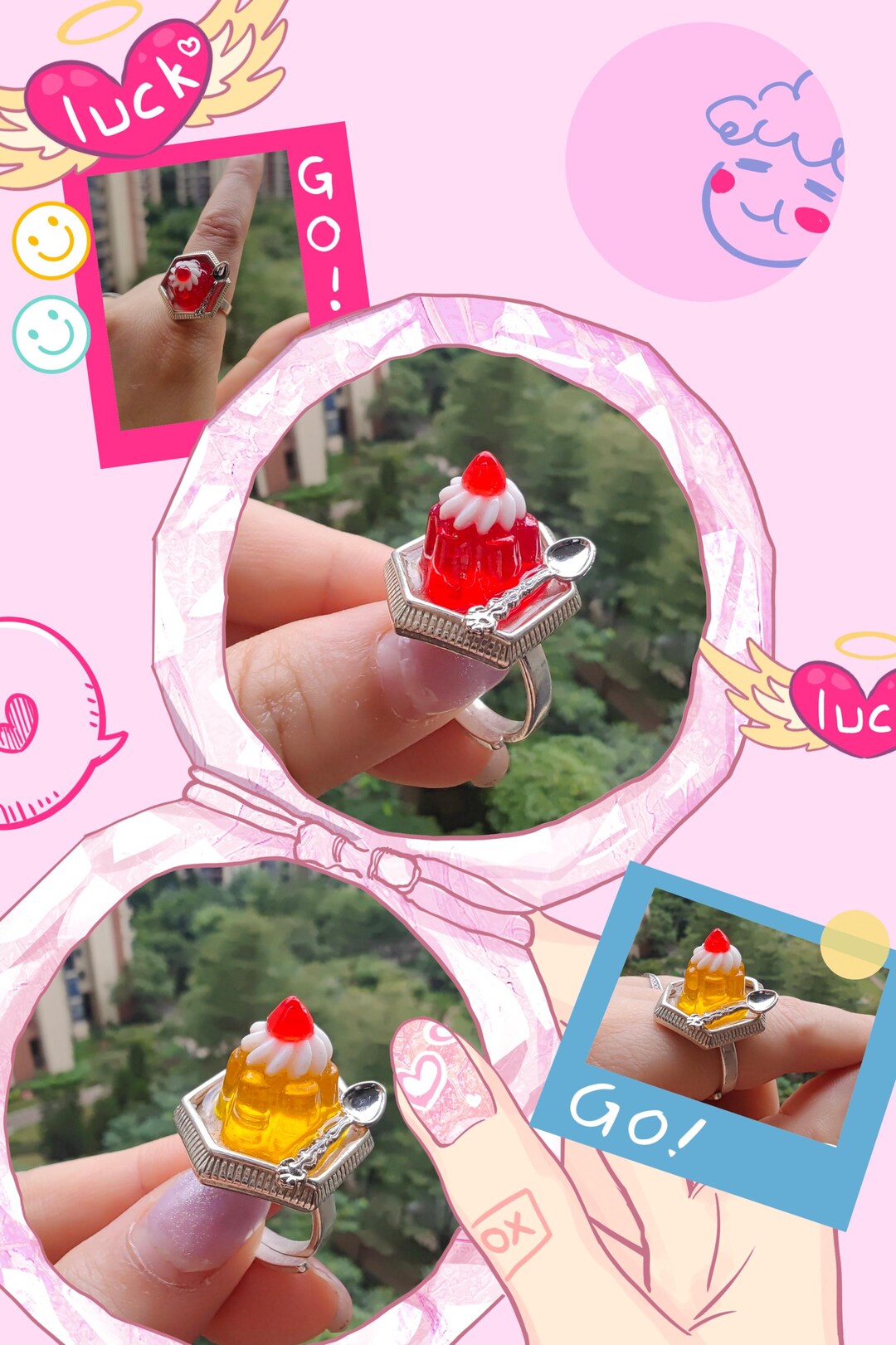 Red Pudding Ring - Etsy