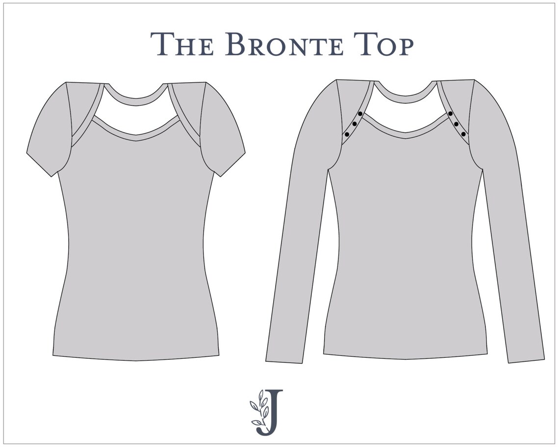 Bronte Knit Top Ladies PDF Sewing Pattern Multi Size 6 to 24 - Etsy