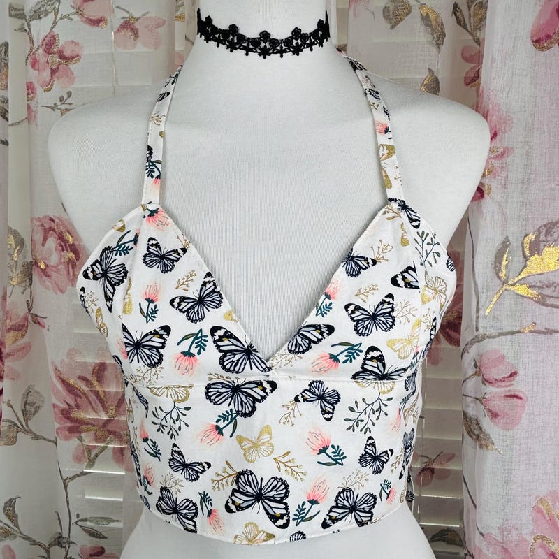 Butterfly Halter Top - Etsy