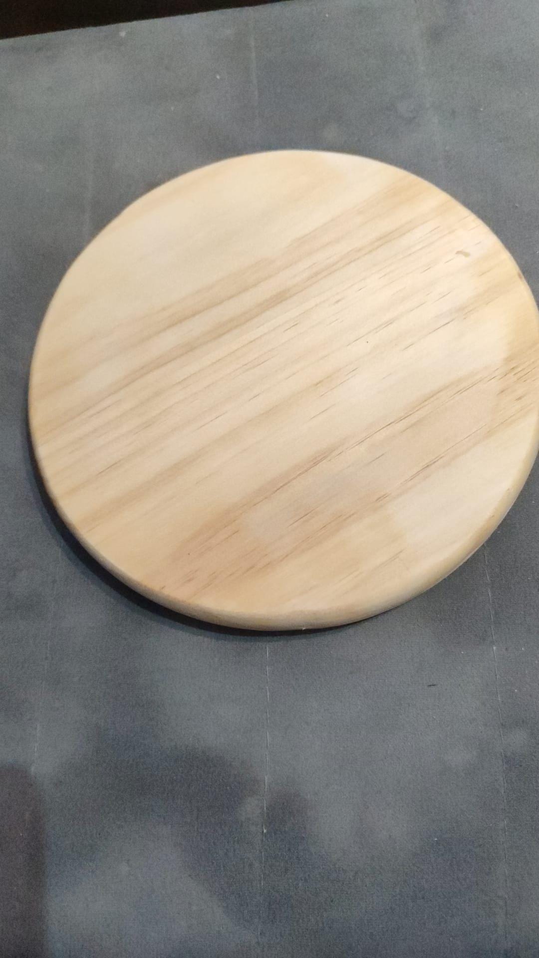 Natural Pine Wood Round Plates Unique Serving Dishes Rustic Kitchen ...