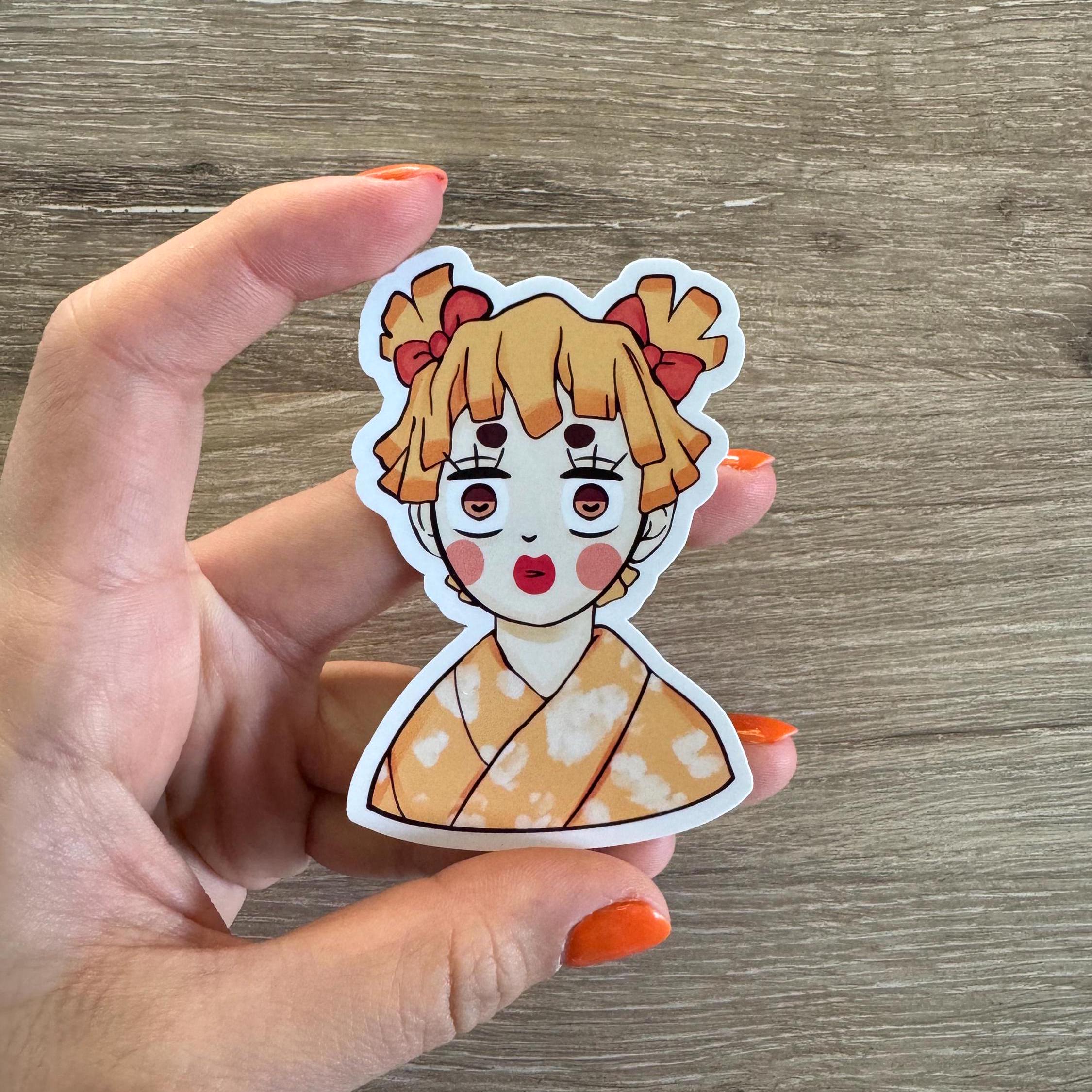 Cross-dressed Ugly Girls Demon Slayer Sticker Set | Tanjiro, Zenitsu ...