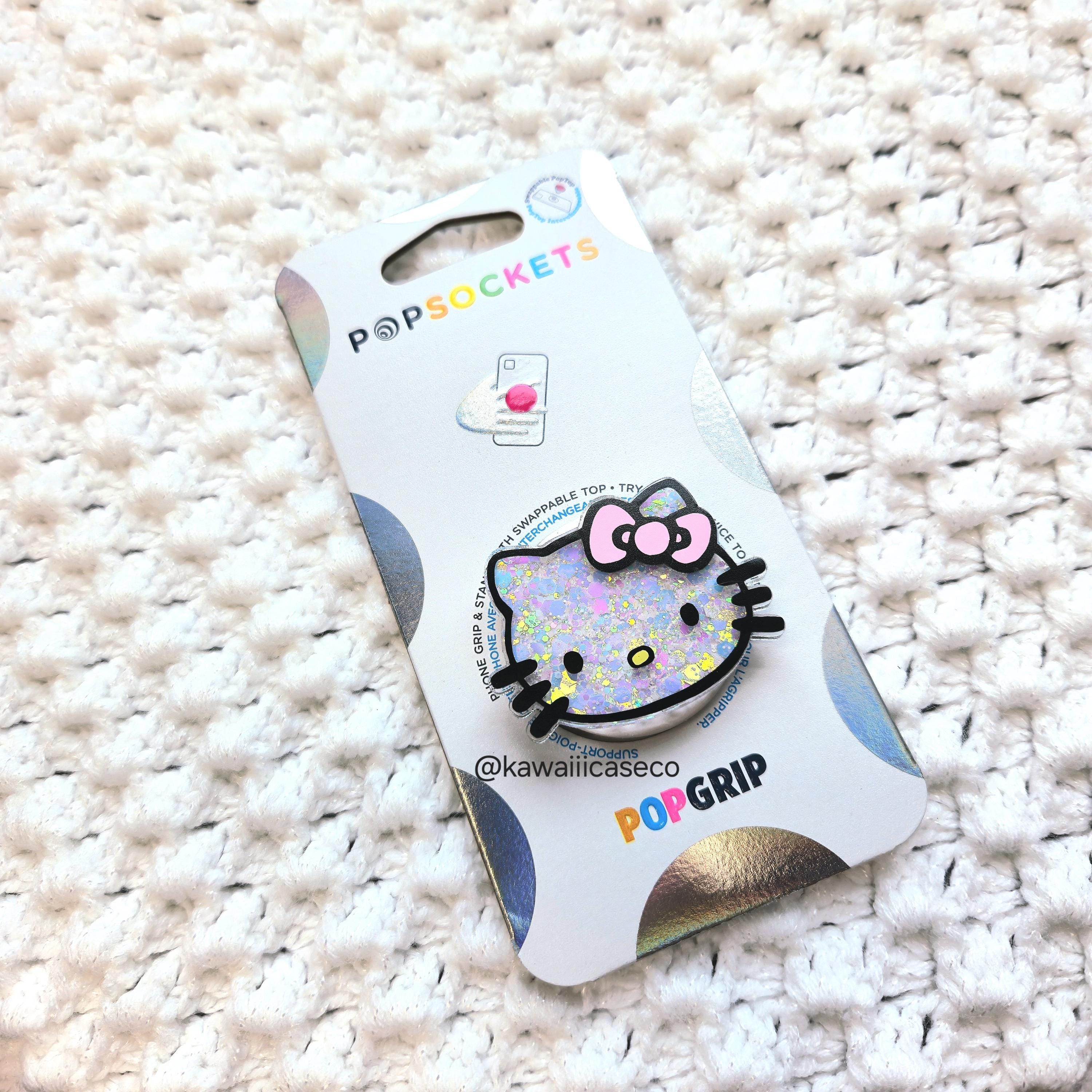 Glitter Hello Kitty Popsocket: Kawaii Phone Grip Stand - Etsy