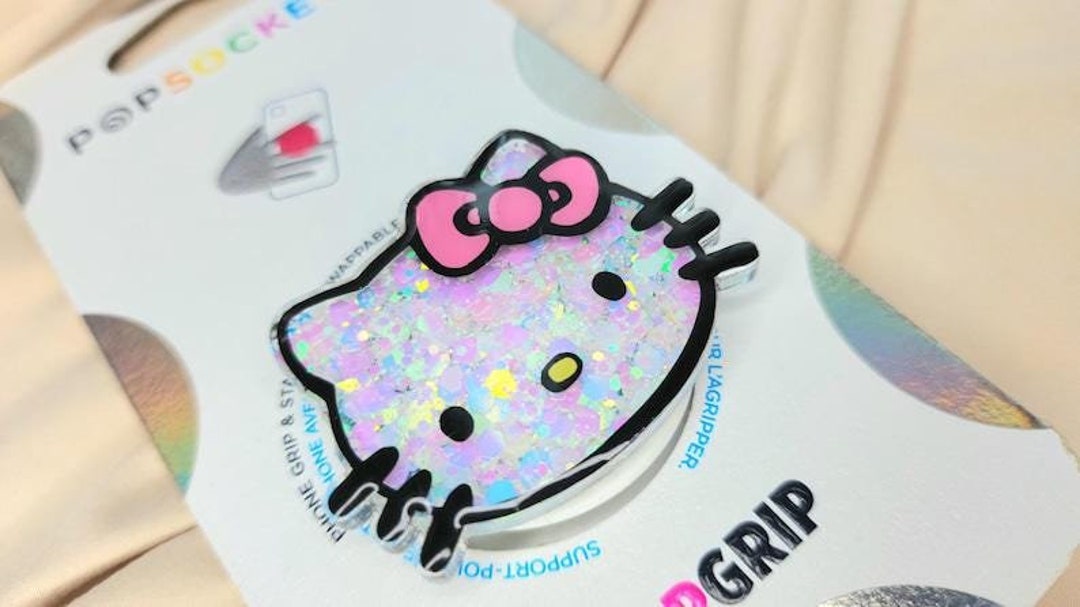 Glitter Hello Kitty Popsocket Kawaii Phone Grip Stand Cute Phone ...