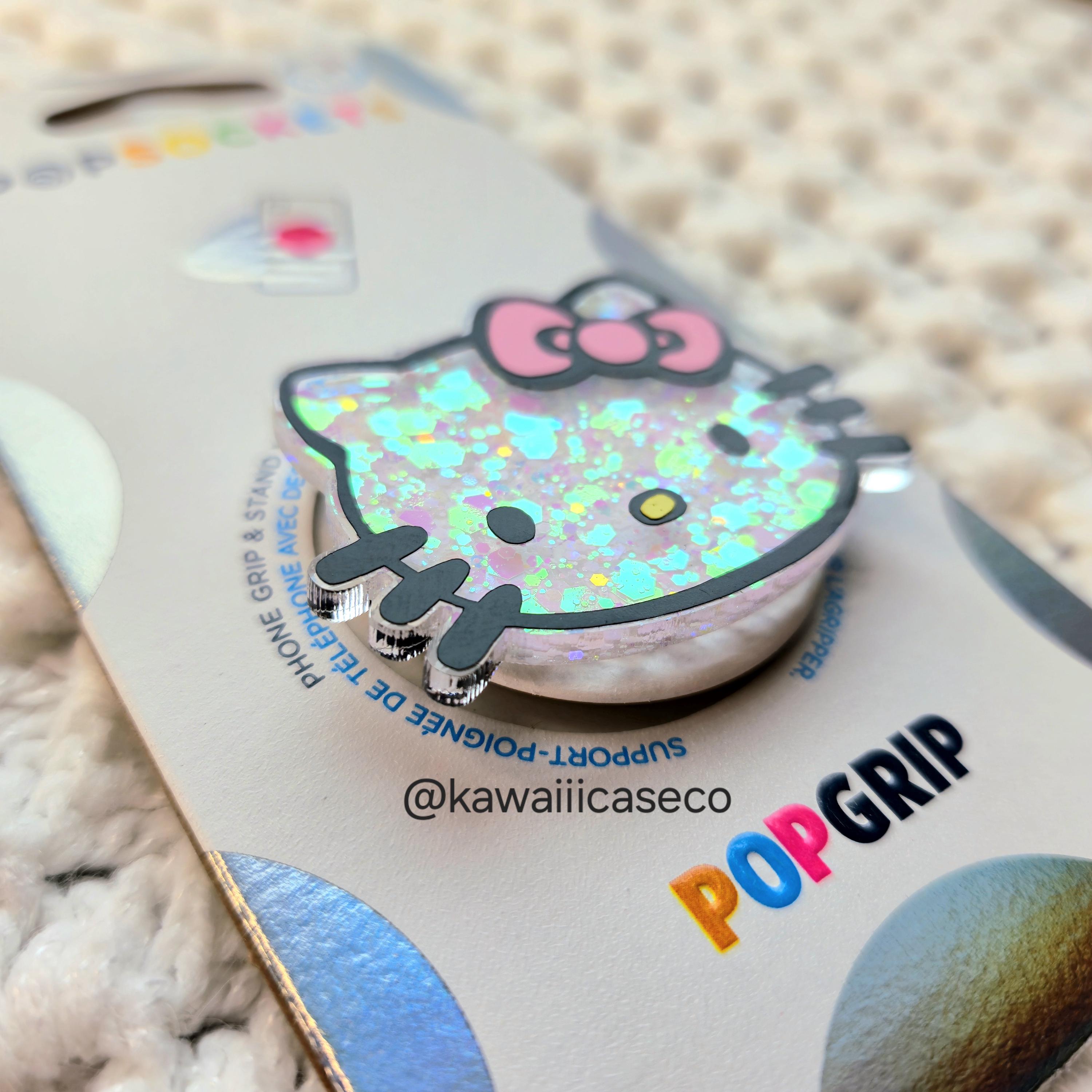 Glitter Hello Kitty Popsocket: Kawaii Phone Grip Stand - Etsy