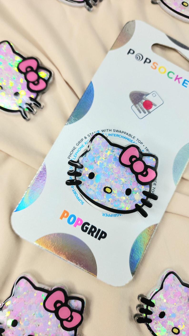 Glitter Hello Kitty Popsocket Kawaii Phone Grip Stand Cute Phone ...