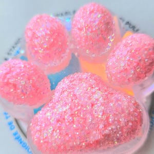 Pink Druzy Holographic Cat/dog Paw Print Popsocket - Etsy