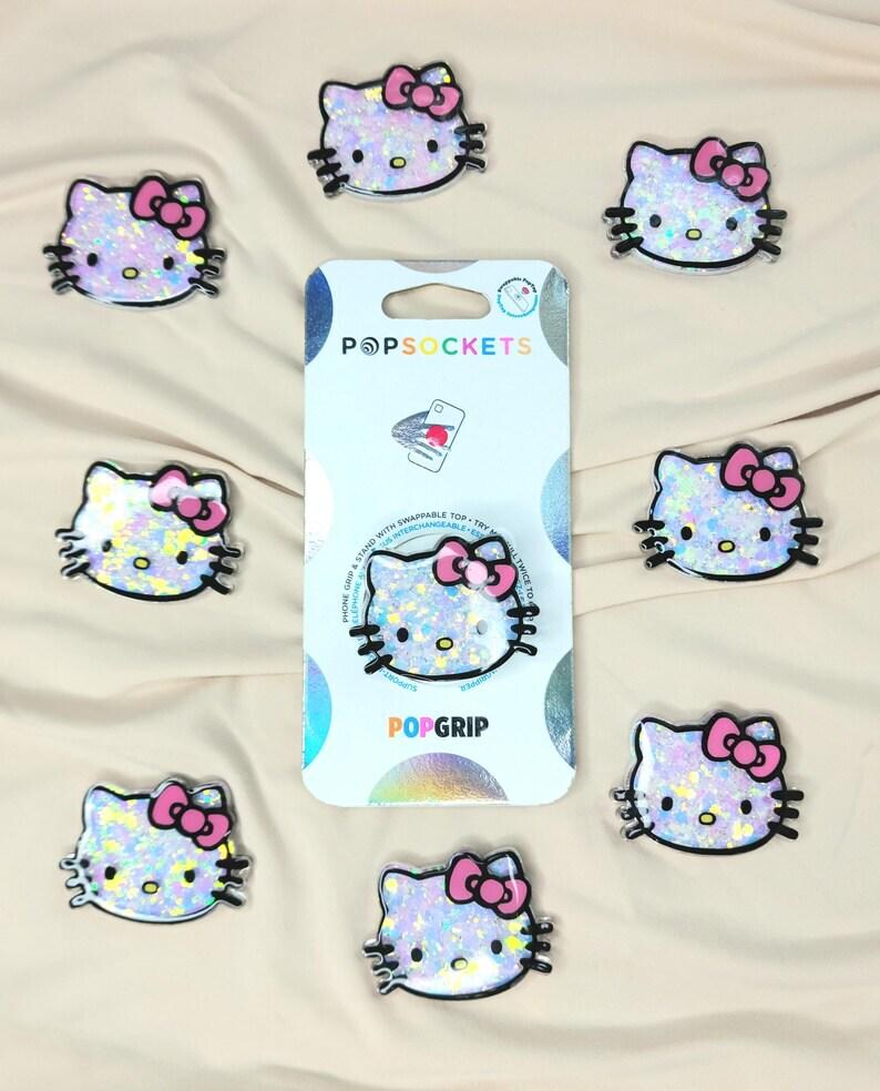 Glitter Hello Kitty Popsocket Kawaii Phone Grip Stand Cute Phone ...
