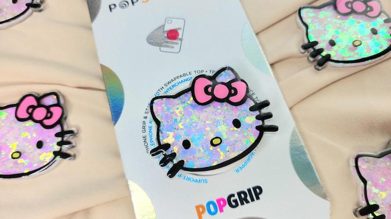 Glitter Hello Kitty Popsocket Kawaii Phone Grip Stand Cute Phone ...
