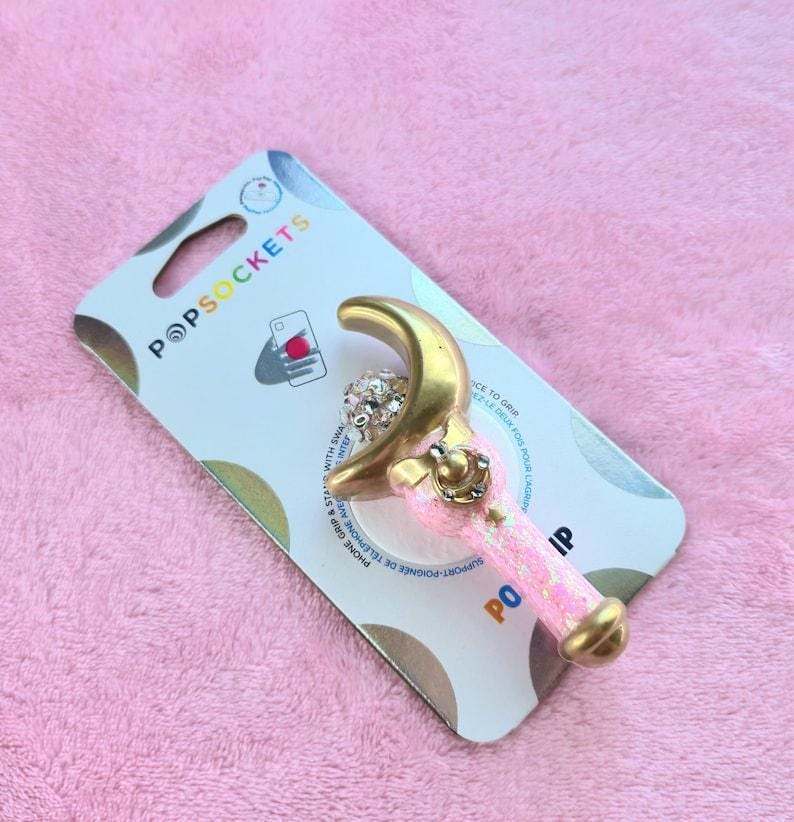 Crescent Moon Wand Popsocket Phone Grip Stand - Etsy