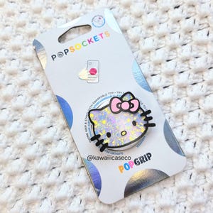 Glitter Hello Kitty Popsocket: Kawaii Phone Grip Stand - Etsy