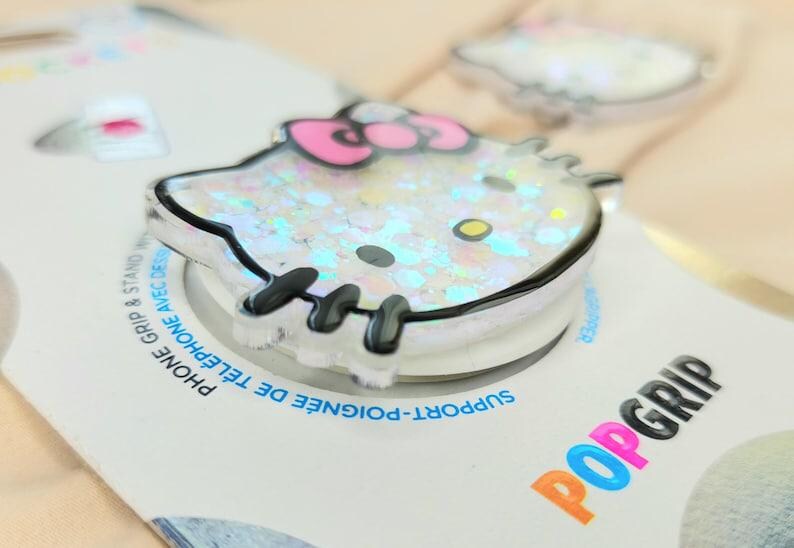 Glitter Hello Kitty Popsocket Kawaii Phone Grip Stand Cute Phone ...