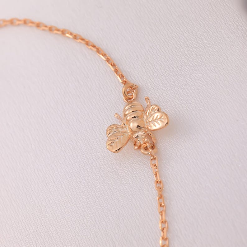 Bumble Bee Bracelet, Bee Jewellery, Bee Lover Gift, Delicate Bee ...