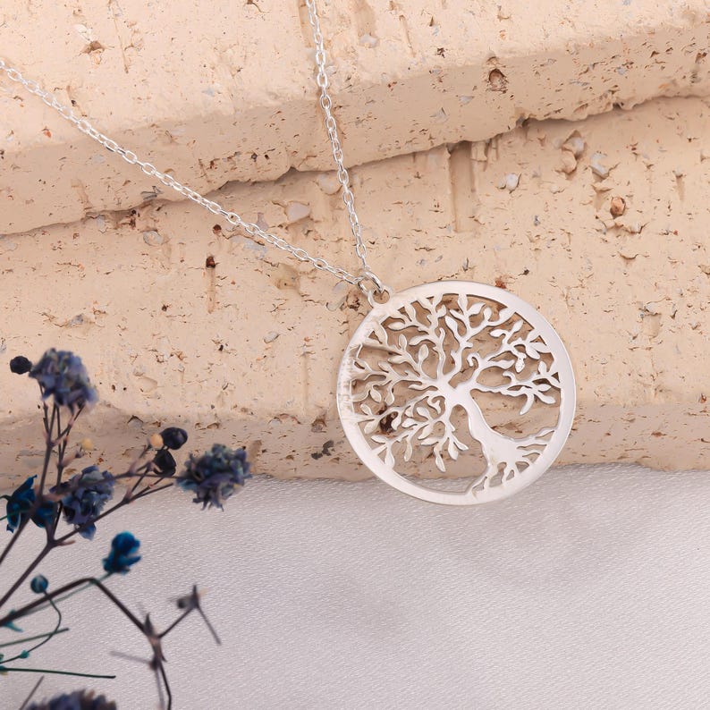 Handmade Tree of Life Necklace, Boho Jewelry, Tree of Life Pendant ...