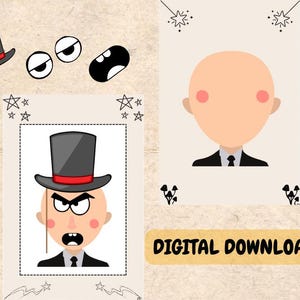 Fun Face Builder Activity for Kids Toddler Book Chart Quiet Book ...