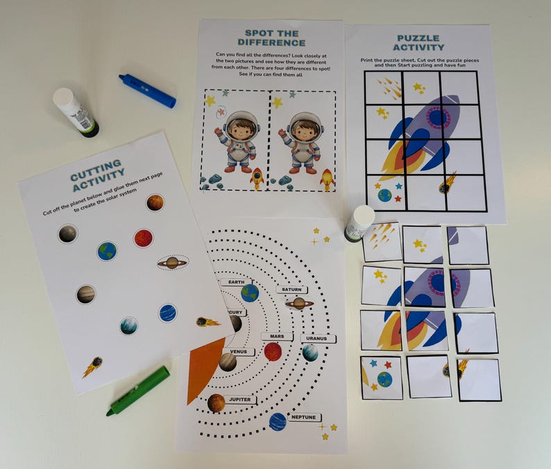 Educational Solar System Printable - Space Worksheets - Homeschool ...