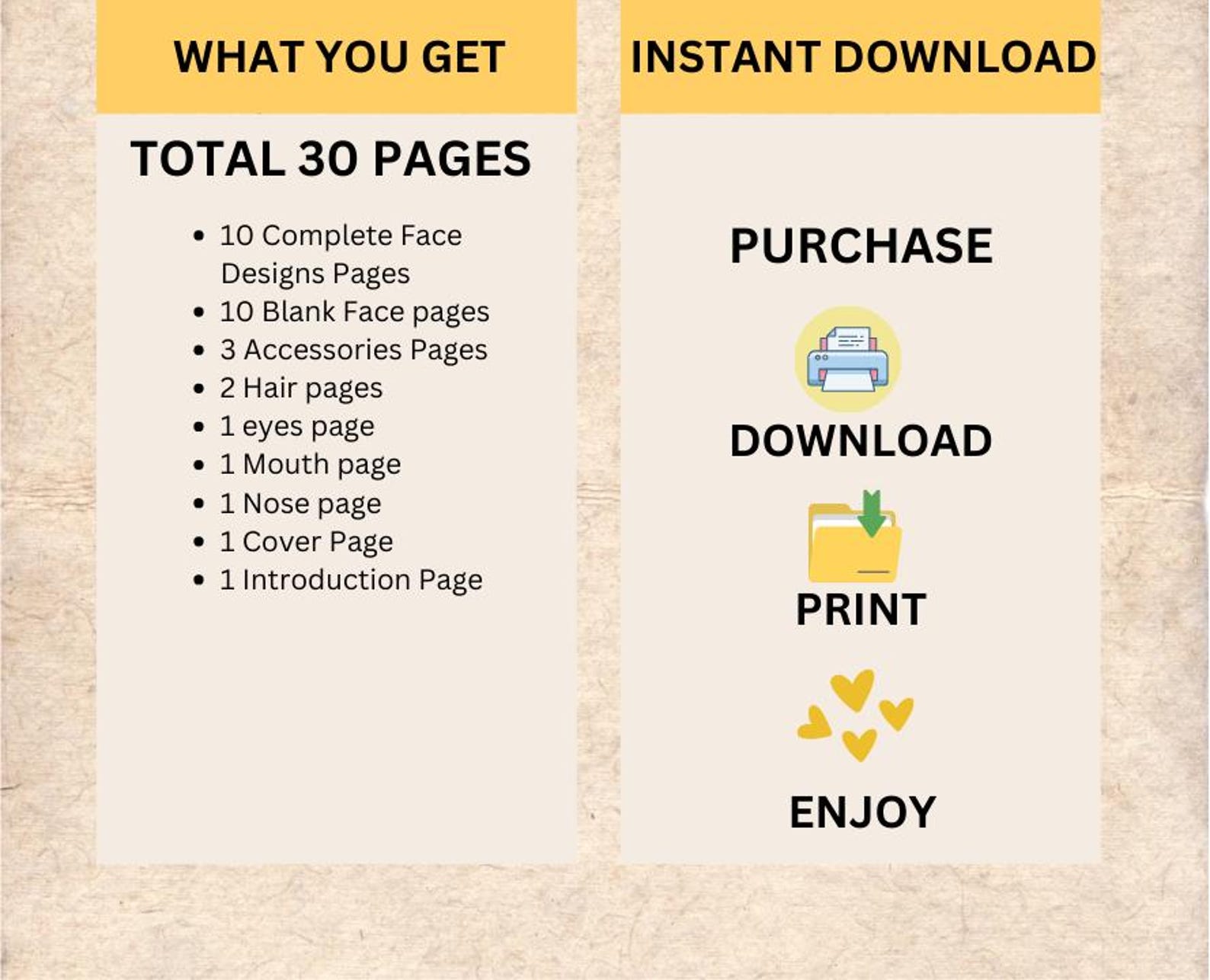 Fun Face Builder Activity for Kids Toddler Book Chart Quiet Book ...