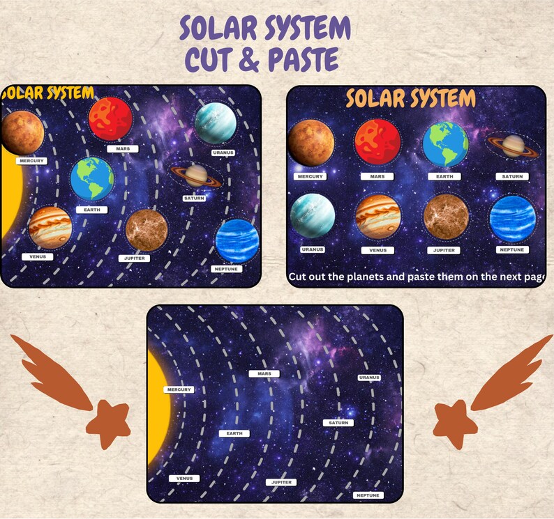 Solar System Model Printable Activity - Space Learning - Homeschool ...