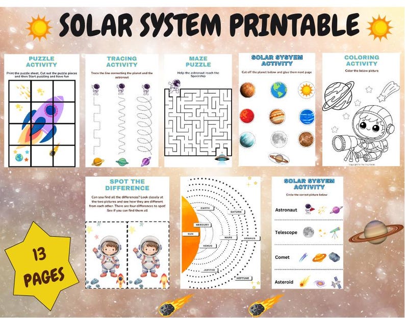 Explore the Solar System: Activity Book and Learning Bundle for ...