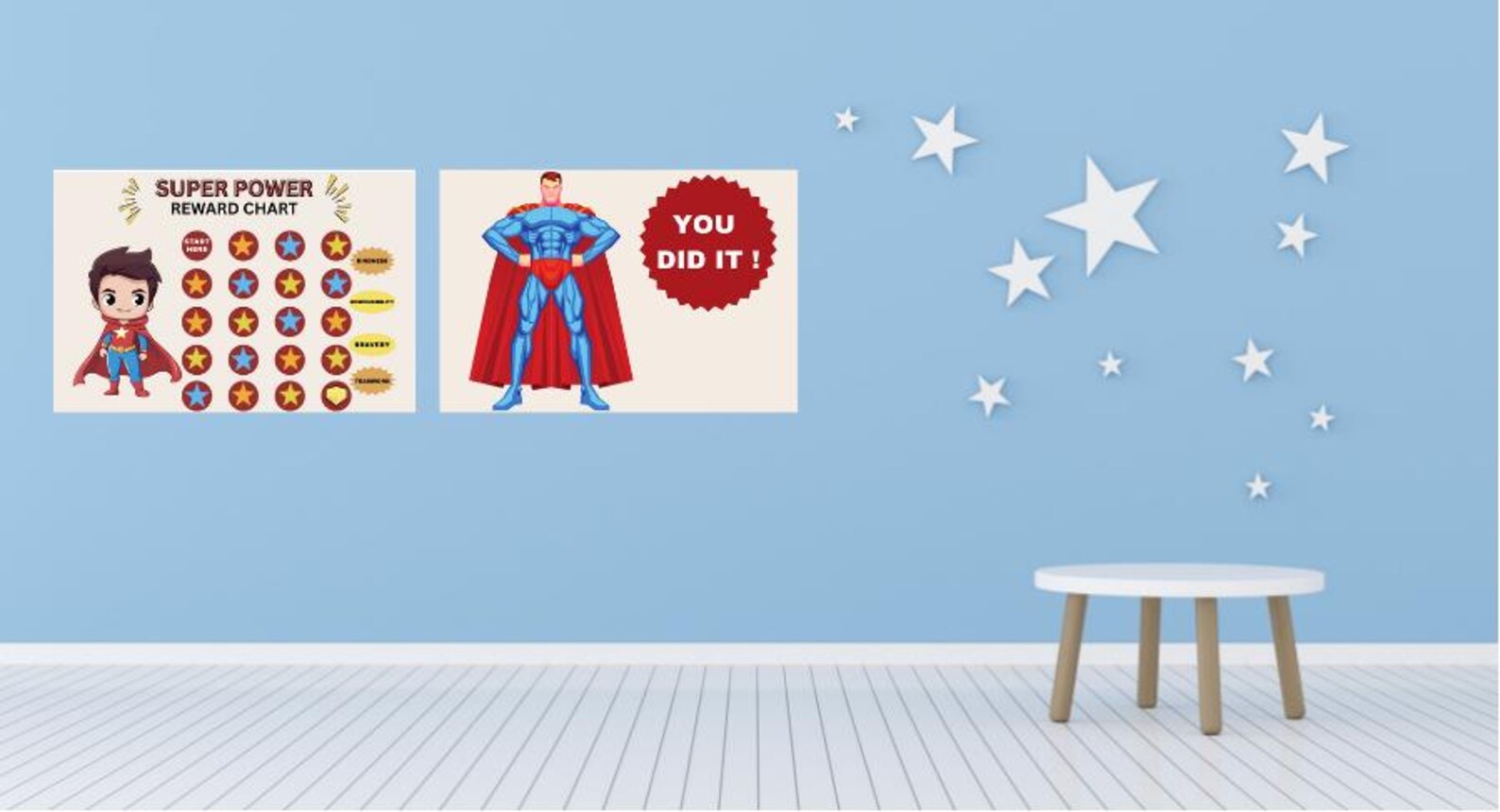 Superhero Reward Chart, Toddler Reward Chart, Reward Chart Printable ...