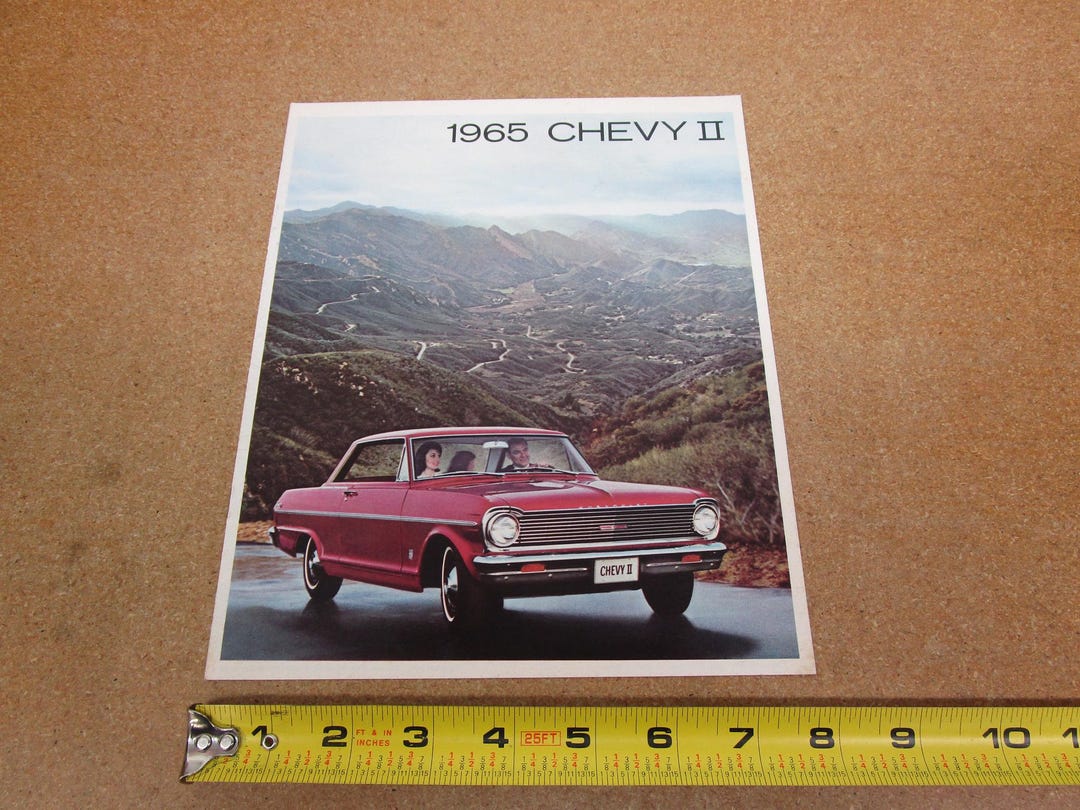 Vintage 1965 CHEVROLET CHEVY II Sales Brochure 8 Pg Original Literature ...