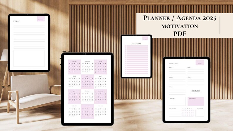 2024 Monthly Planner Printable, A4/a5/letter/half Size, Monthly ...