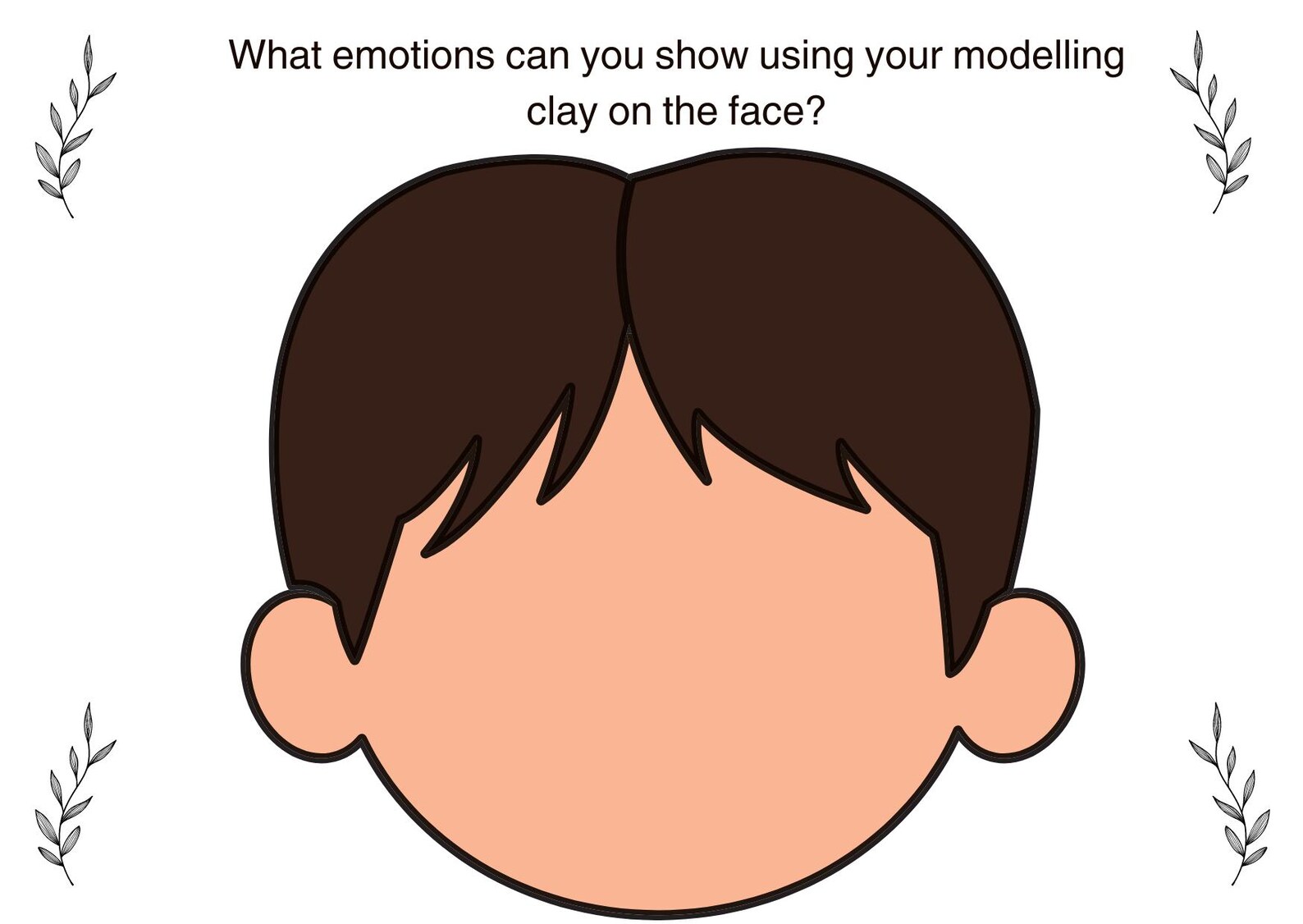 Emotion Play Doh Mat Printable - Etsy