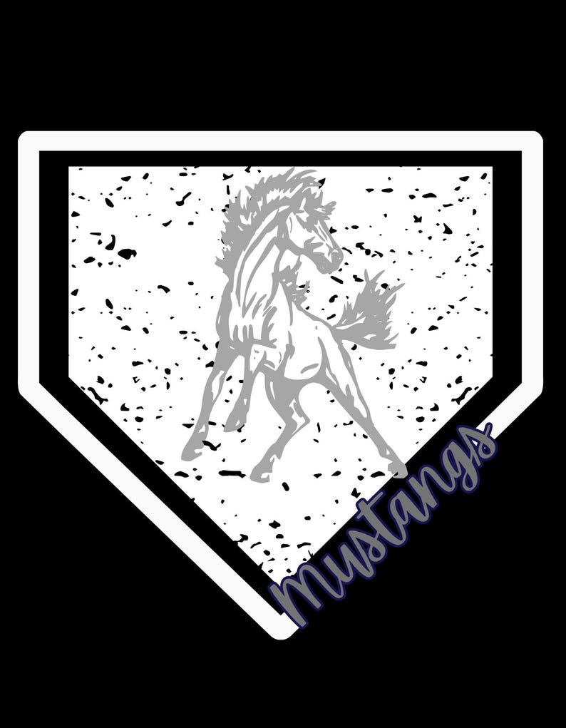 Mustangs Baseball PNG Bundle of 2 - Etsy