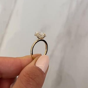 2.50 Carat Radiant Cut Hidden Halo Lab Grown Diamond Engagement Ring ...