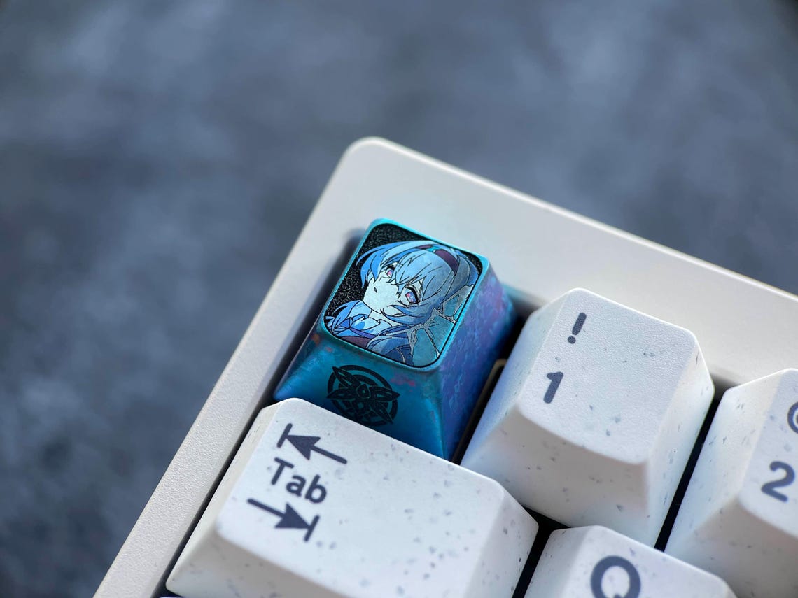 Firefly Titanium Artisan Custom Metal Anime Color Cherry Keycaps - Etsy