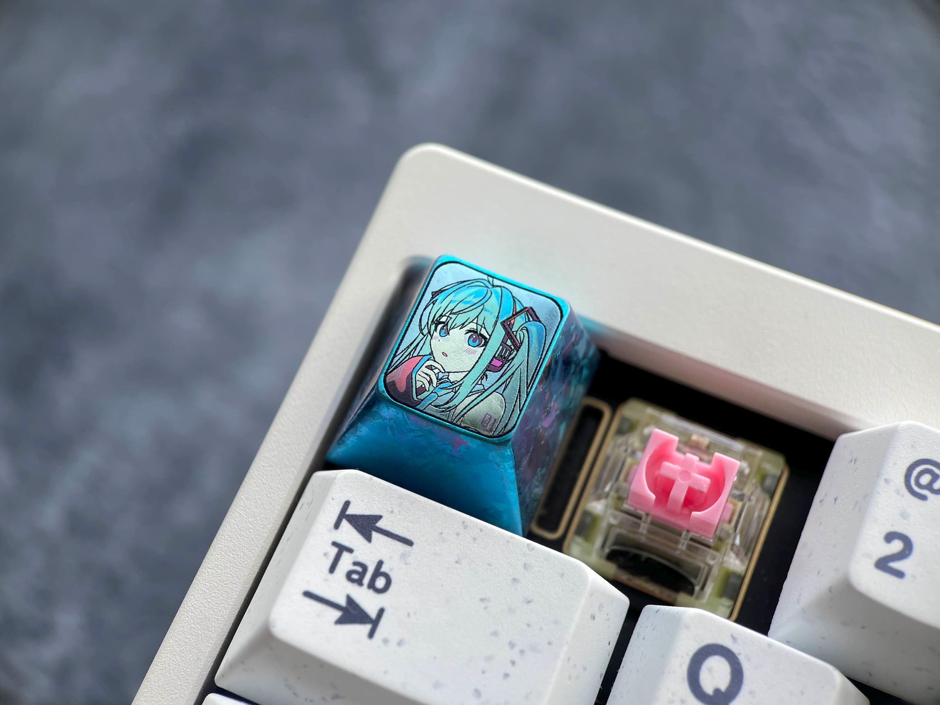 Hatsune Miku Ver. B Titanium Artisan Custom Metal Anime Color Cherry ...