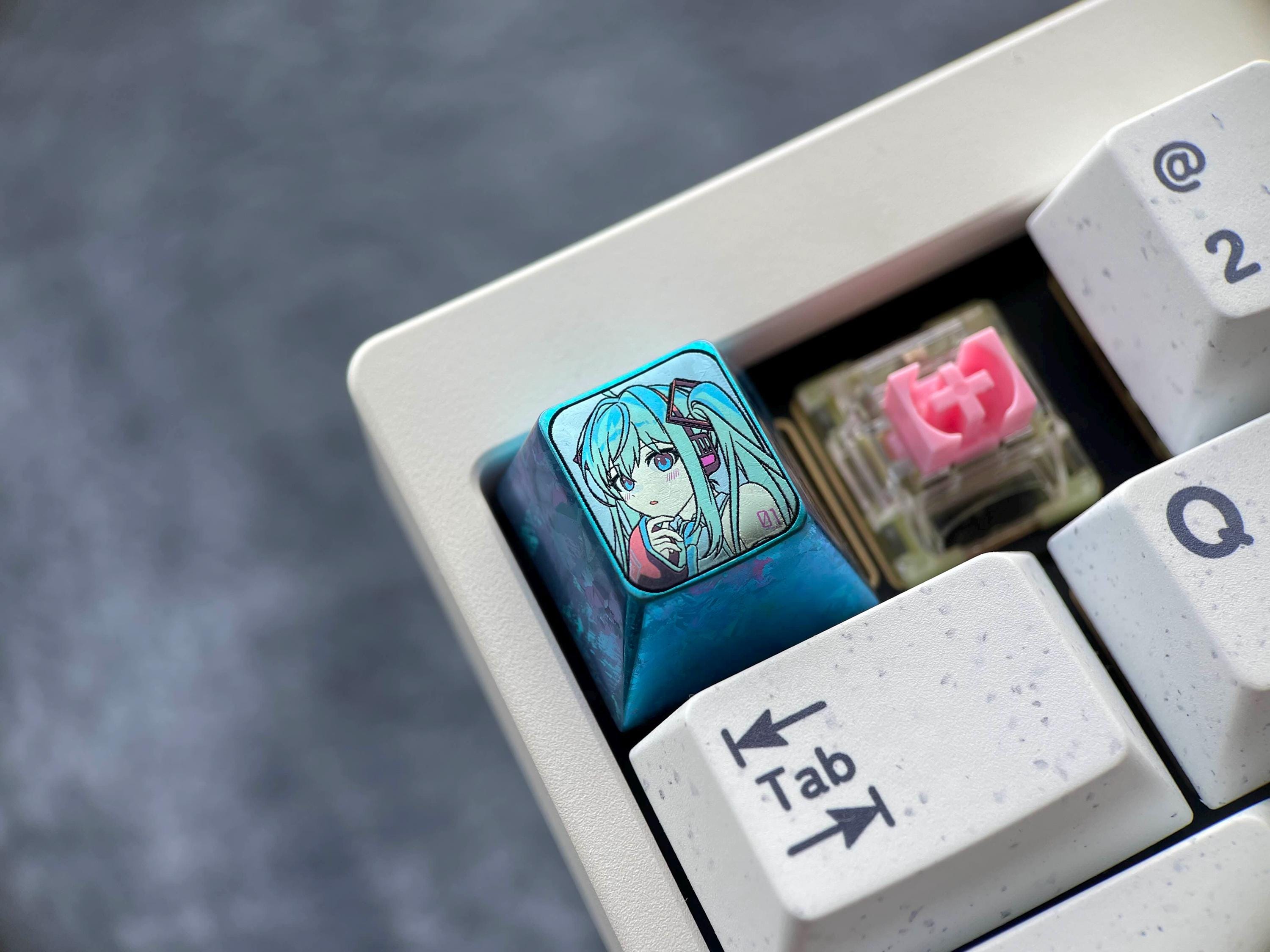 Hatsune Miku Ver. B Titanium Artisan Custom Metal Anime Color Cherry ...