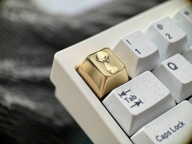 Rei Ayanami Artisan Custom Metal Anime Cherry Keycaps - Etsy