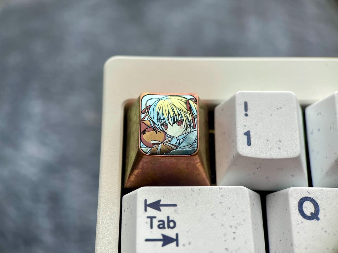 Sora Kasugano Titanium Artisan Custom Metal Anime Color Cherry Keycaps ...