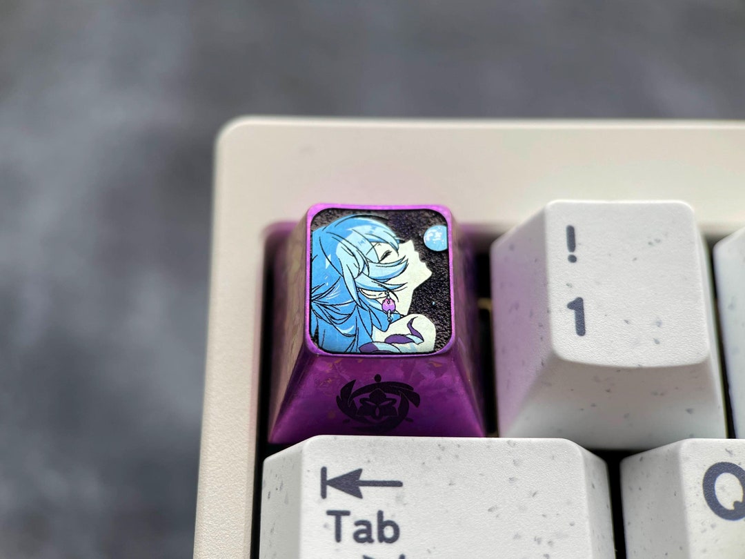 Bronya Titanium Artisan Custom Metal Anime Color Cherry Keycaps - Etsy