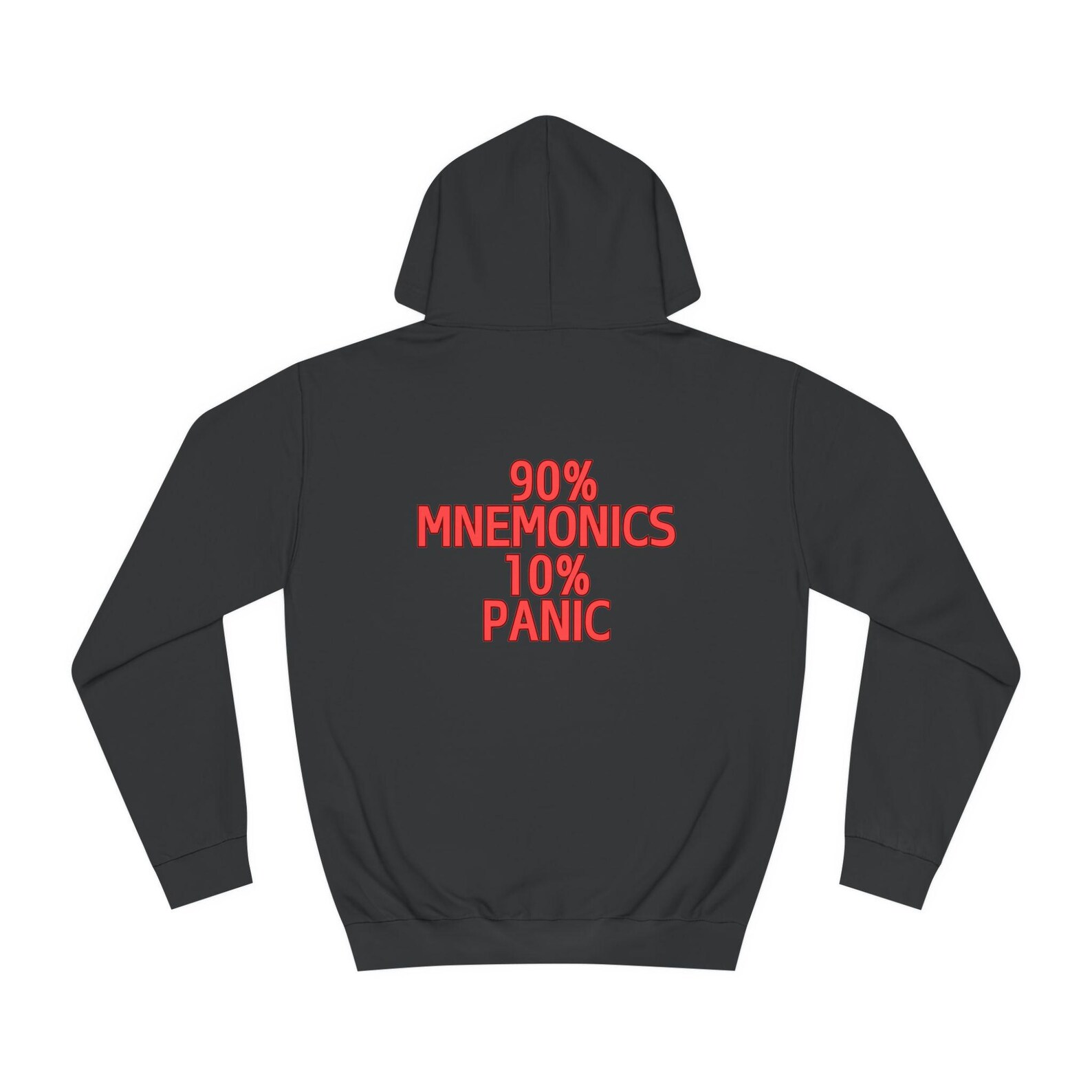 90 Percent Mnemonics 10 Percent Panic Unisex College Hoodie - Etsy
