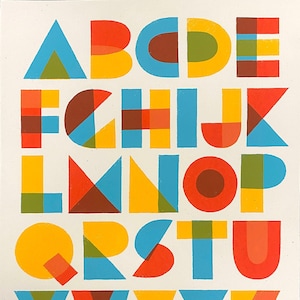 Alphabet Poster - Etsy