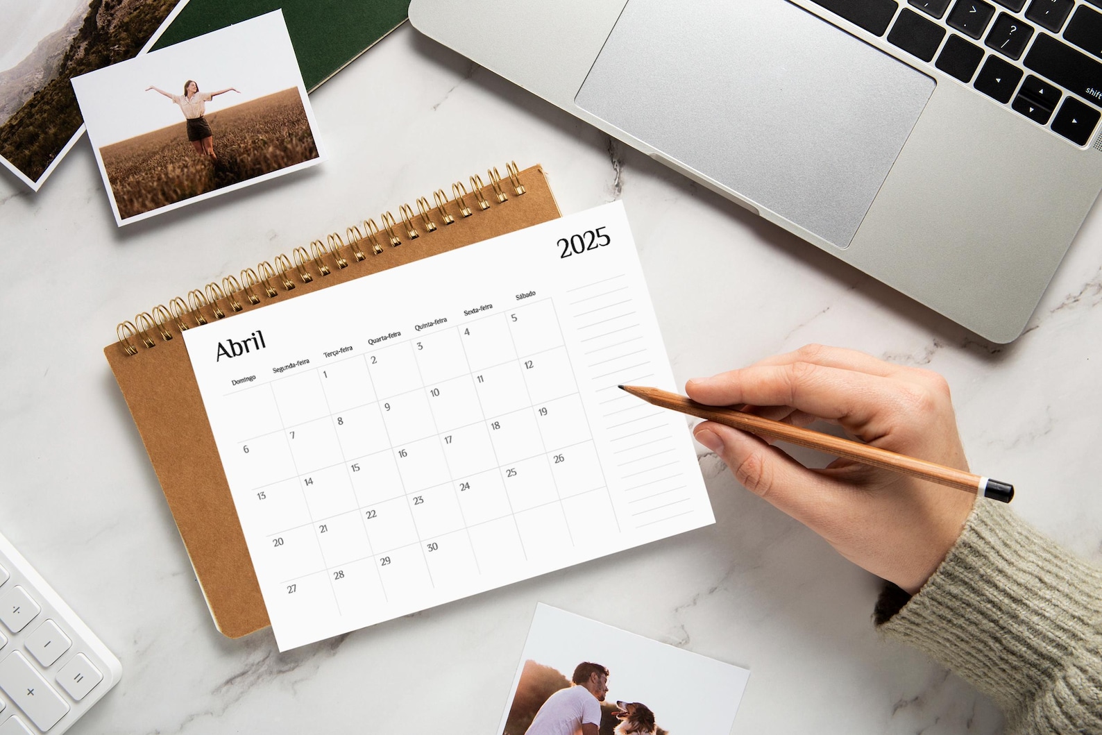 Calendar in Portuguese 2025, Portuguese Planner 2025, Monthly ...